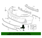 71509-T3L-A51 - Garnish L Rear Bumper - 2016 2017 Honda Accord ...