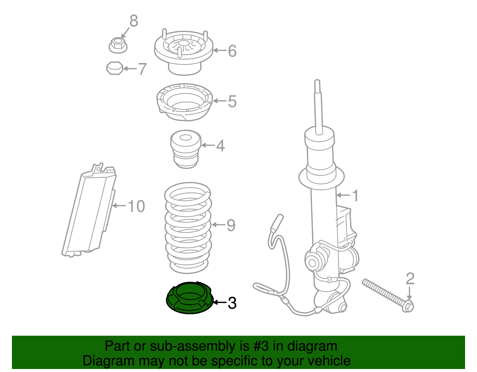 33-53-6-856-172 - Lower Pad - 2009-2020 BMW | BMWPartsHub