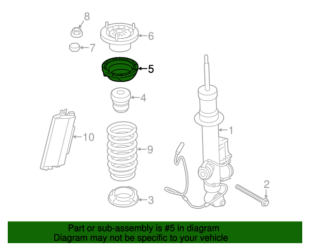 2011-2019 BMW Upper Spring Insulator 33-53-6-775-751 | Online BMW Shop