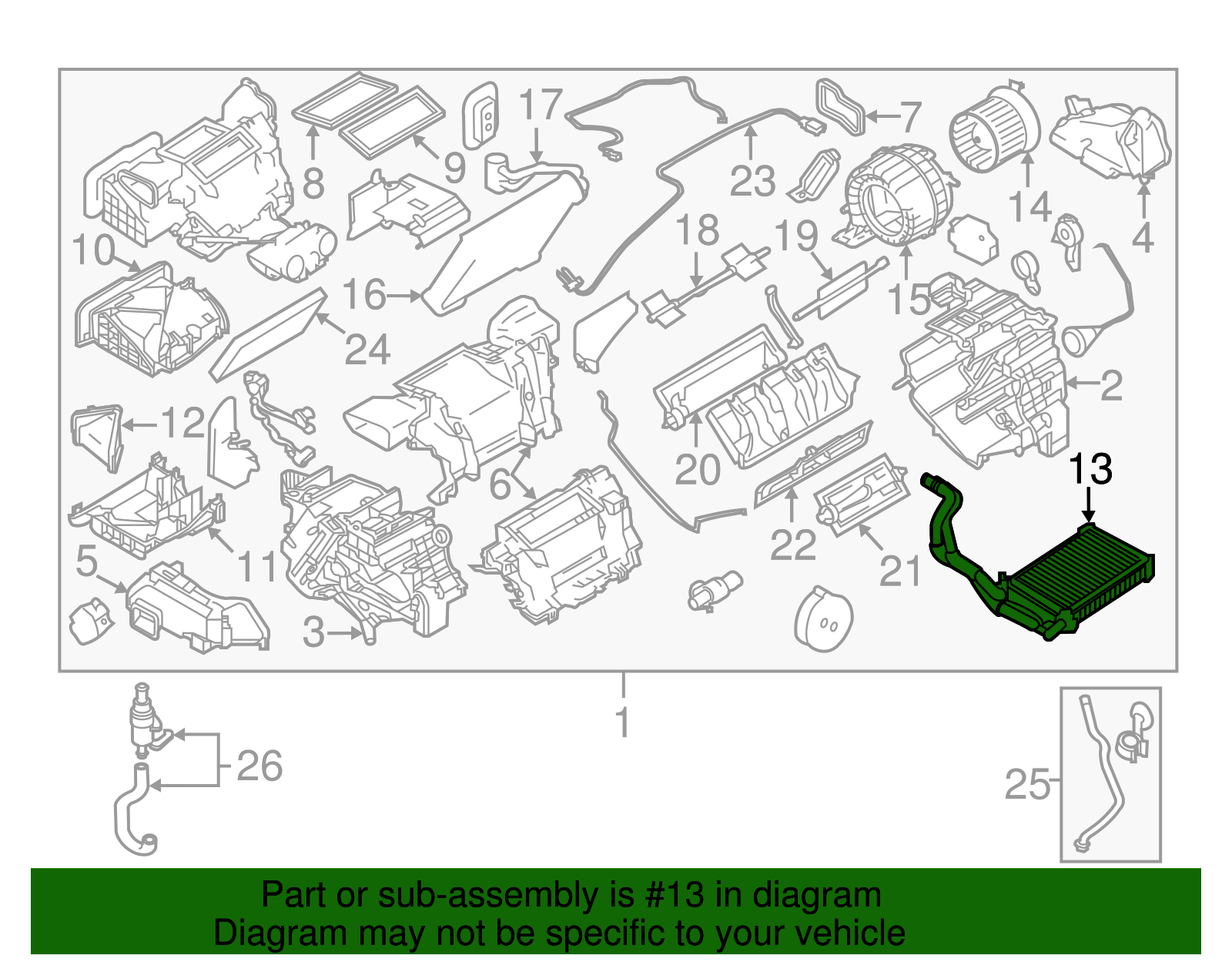 2009-2017 Nissan Heater Core 27140-1FC0A | Ziegler Nissan of Orland Park