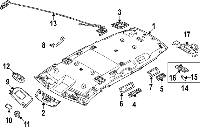 2024 Nissan Pathfinder Sun-Visor 96400-6TA0A | Temecula Nissan Parts