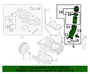 Genuine OEM Oil Filter Housing Part# LR120553 Fits 2020 Land Rover ...