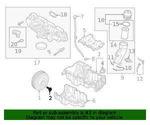 Genuine OEM Crankshaft Pulley Pin Part# LR074131 Fits 2018-2023 Land ...