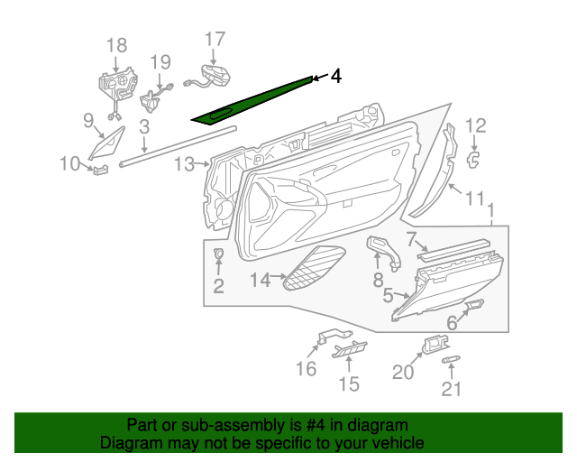 230-720-34-22-64 - Trim Molding 2007-2012 Mercedes-Benz | Mercedes-Benz ...