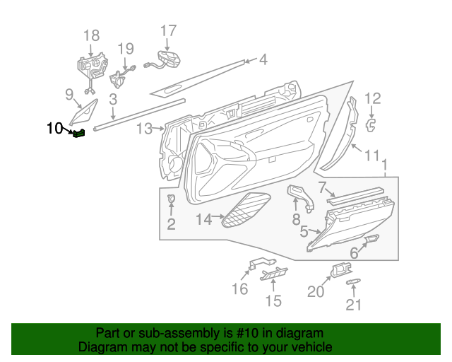 002-988-43-81 - Corner Cover Clip 2000-2012 Mercedes-Benz | Mercedes ...