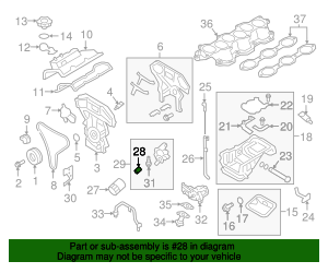 2009-2025 Nissan Oil Filter Stud 15213-31U00 | Nissan Parts Plus