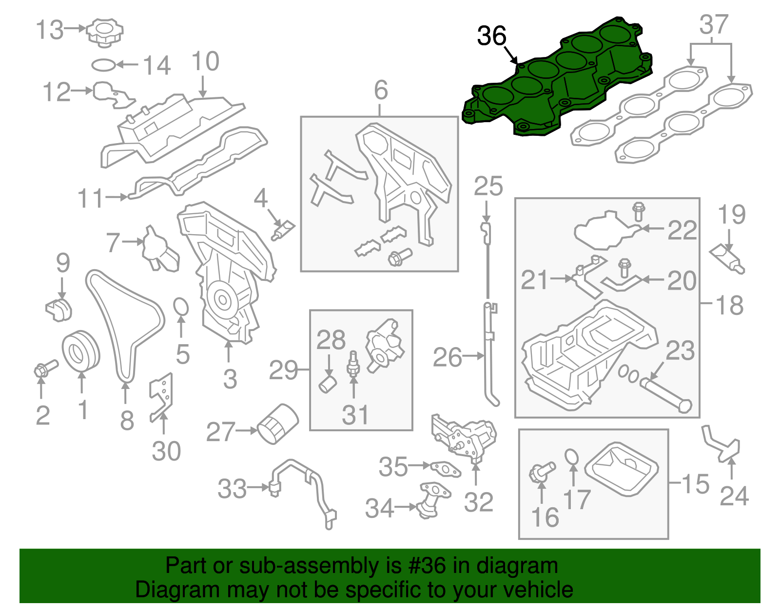 2009-2024 Nissan GT-R Intake Manifold 14003-JF00B | Nissan Parts Central