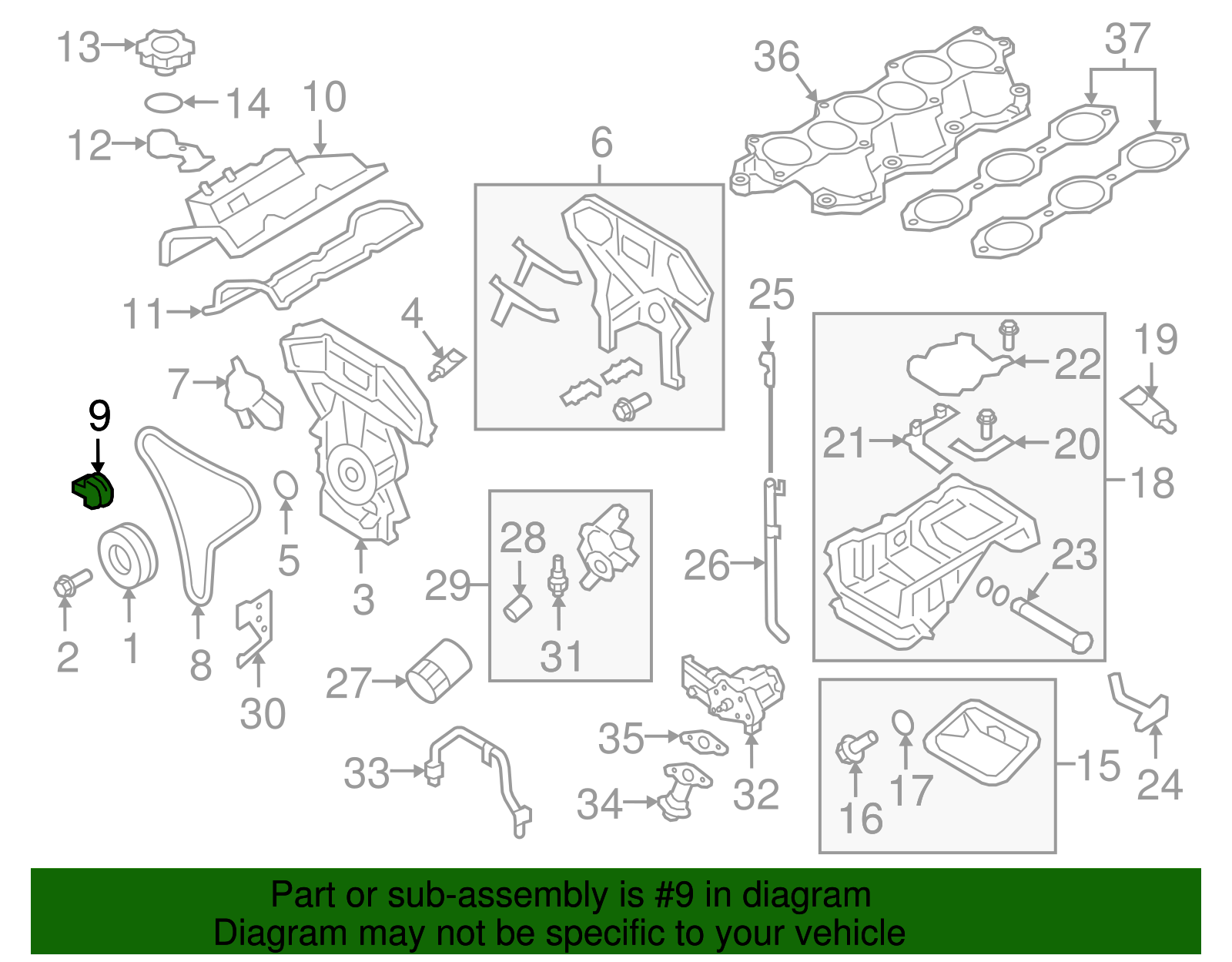 13070-JK21B - Tensioner 1995-2024 Nissan | Nissan Parts & Accessories ...