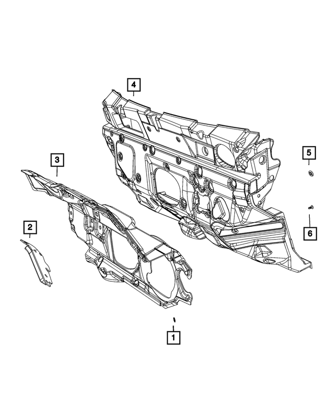 2022-2023 Jeep Compass Dash Panel Insulation 68499769AA | Mopar Estores