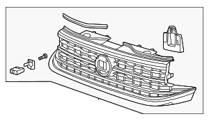 2020-2021 Volkswagen Grille Assembly 3CM-853-651-N-LDB | OEM Parts Online