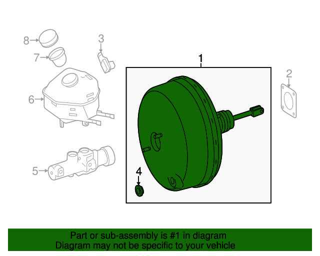 906-431-00-27 - Booster Assembly 2014-2018 Mercedes-Benz | Mercedes ...