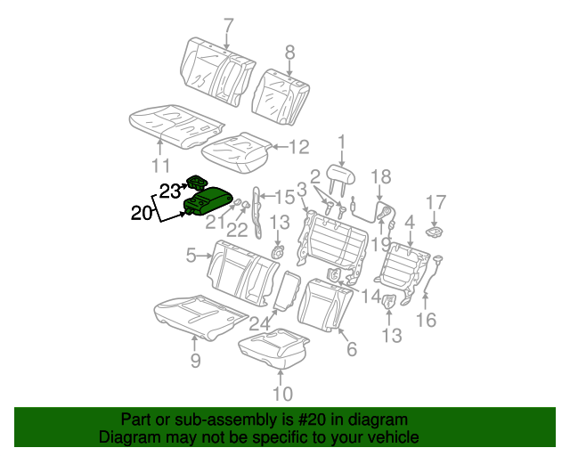 82180-S9A-C32ZC - Armrest 2005-2006 Honda CR-V | Honda Parts Online