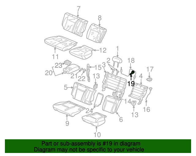 2002-2006 Honda CR-V Lock Cable Clamp 90650-KV3-000 | OEM Parts Online