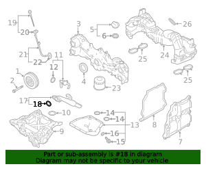 2017-2020 Subaru Engine Oil Pump Pickup Tube Gasket 15056AA010 ...