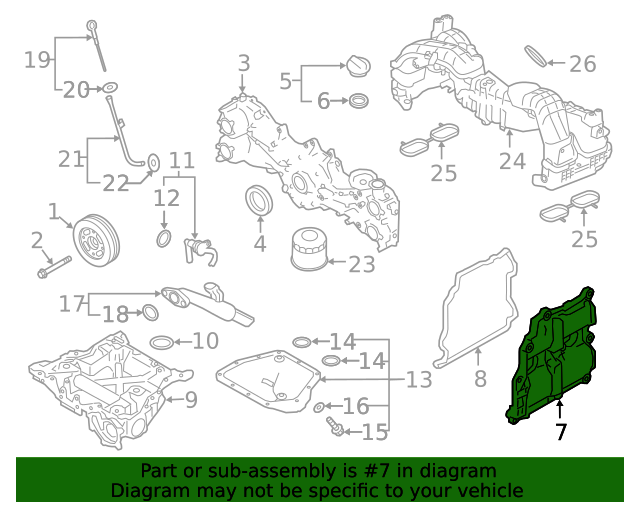 2017-2024 Subaru Valve Cover 13279AA440 | Subaru Parts Guys