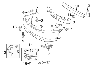 2003-2008 Toyota Corolla Mount Bracket 52145-02080 | Toyota Parts Center