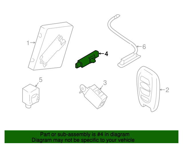2014-2023 Subaru Keyless Entry Antenna 88851FJ021 | Subaru Parts Store