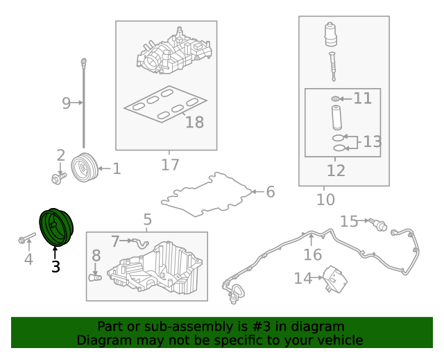 2021 Ford Outer Pulley ML3Z-6A312-A | OEM Parts Online