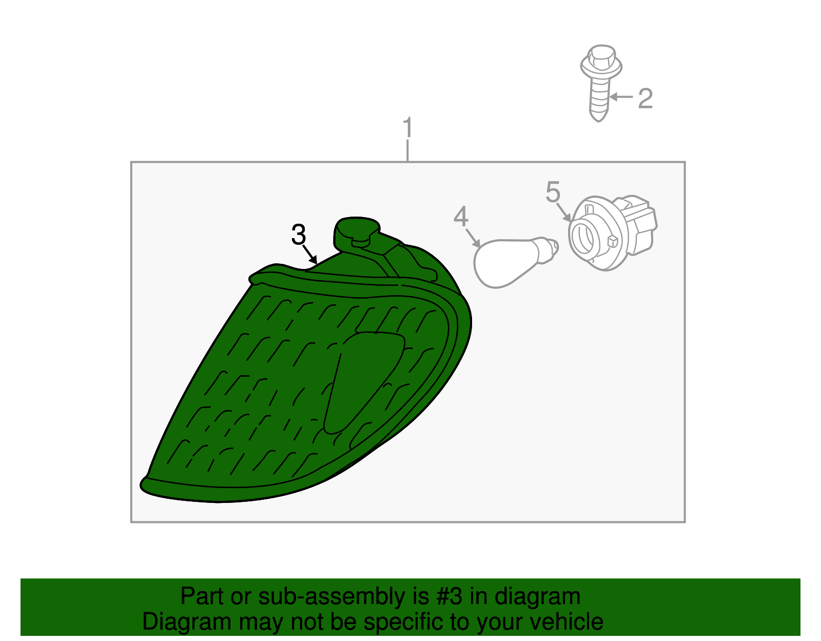 1998-2007 Toyota Land Cruiser | Turn Signal Light Housing (Left, Front ...