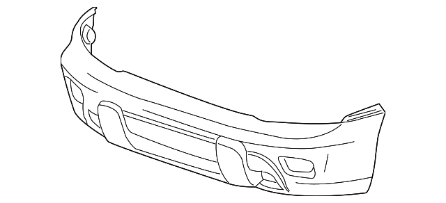 2002-2005 Chevrolet Front Upper Bumper Cover 88937047 GM ...