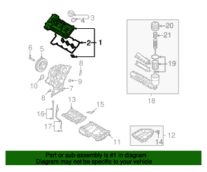 2006-2012 Hyundai Valve Cover 22420-3C110 | OEM Parts Online