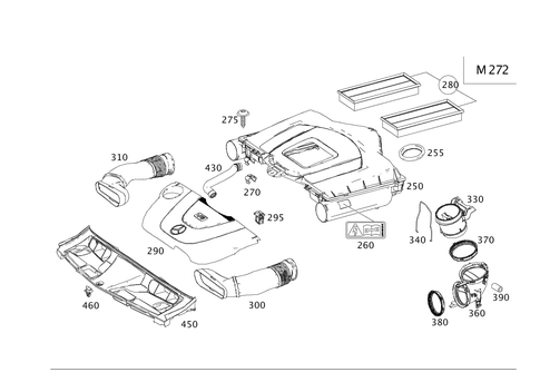 Gasoline Vehicle Air Intake for 2008 Mercedes-Benz C 300 | Mercedes ...