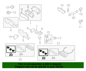 2013-2017 Subaru OEM NEW 13-17 Subaru Crosstrek XV Base Knob Fan Heater ...