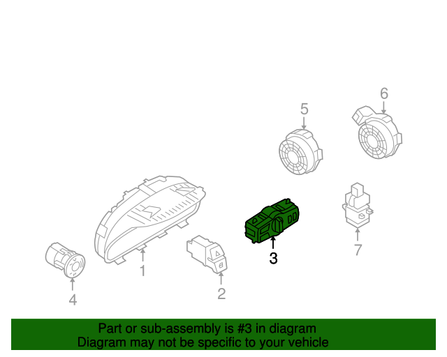 61316803962 - 2009-2019 BMW Headlamp Switch (61-31-6-803-962) | BMW of ...