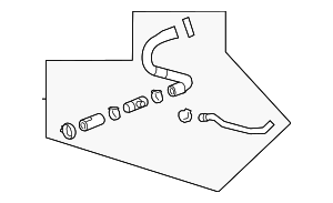 2017-2023 GM Radiator Outlet Hose 84863061 GM | GMPartsDirect.com