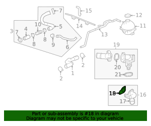 2016-2024 GM Coolant Outlet Pipe Gasket 12647308 | GMPartsDirect.com