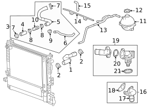 2016-2024 GM Coolant Outlet Pipe Gasket 12647308 | GMPartsDirect.com