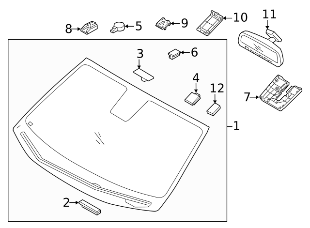 Genuine OEM Sensor Protector Part# 96030-T1010-NBD Fits 2021-2024 ...