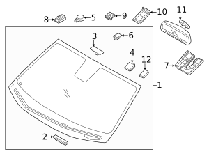 85103-T1000 - Mirror Inside Base 2021-2024 Genesis | AutoNation Parts
