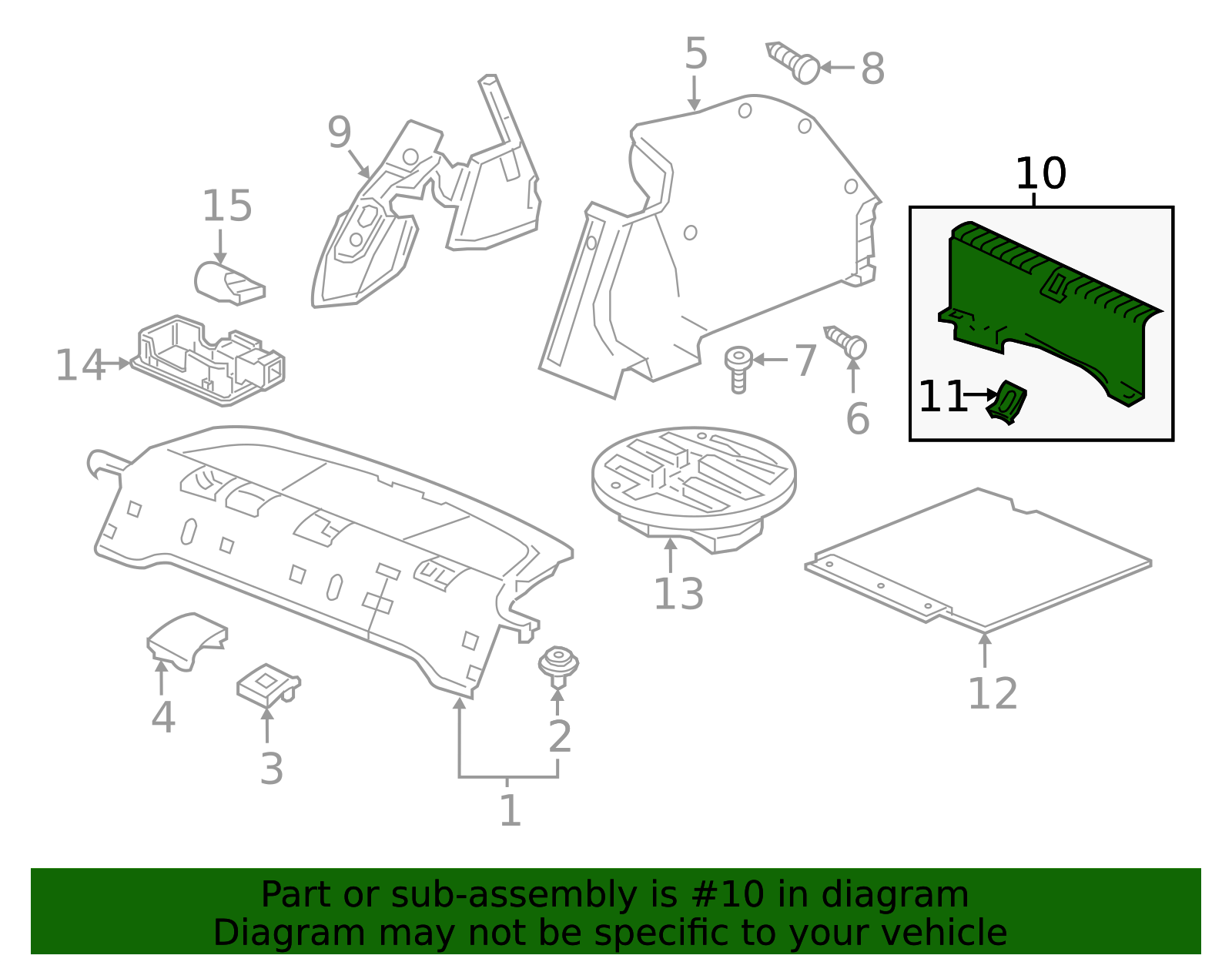 84640-TBG-A00ZA - Rear Panel Trim 2016-2020 Honda Civic | AutoNation Parts