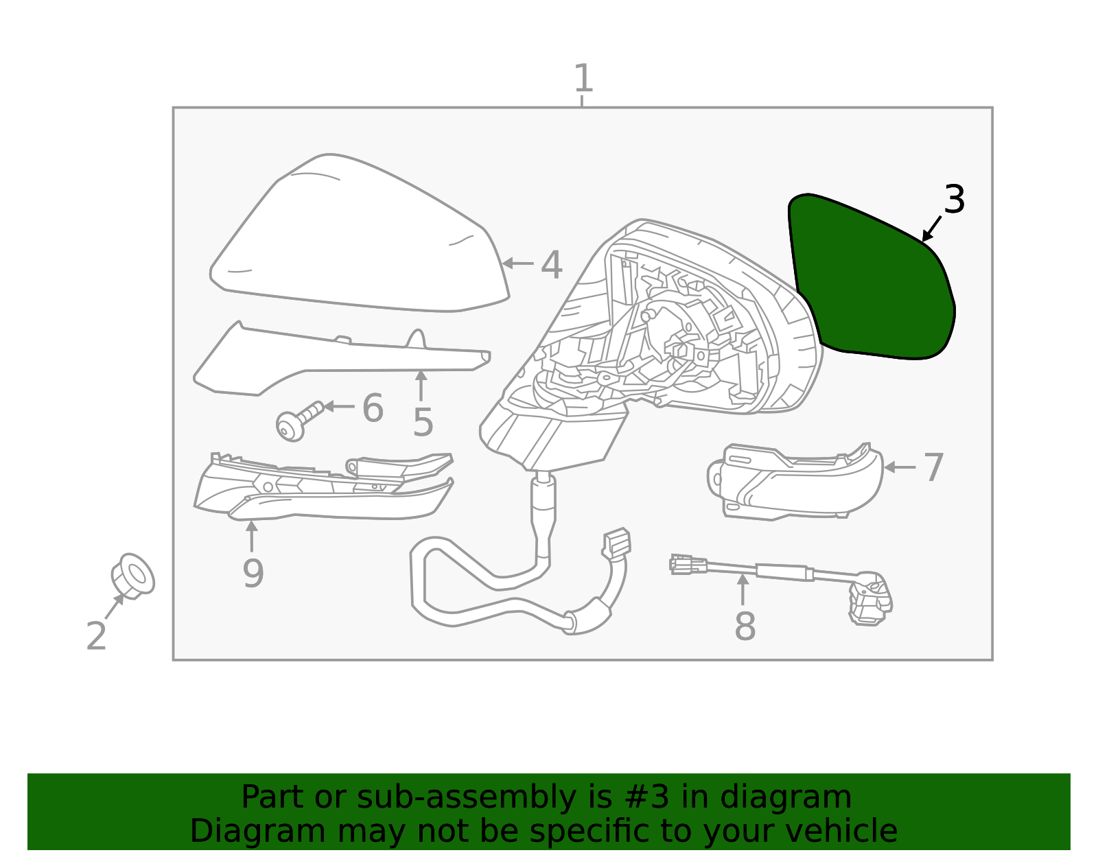87961-0E250 - 2016-2024 Lexus - Mirror Glass | Discount Parts Monster