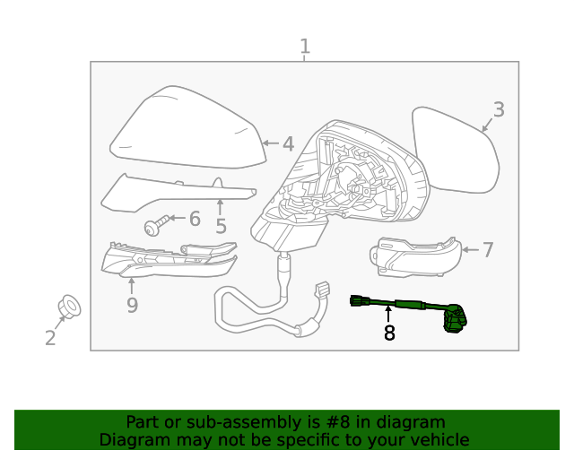 2017 Lexus Side Camera 867B0-0E041 | OEM Parts Online