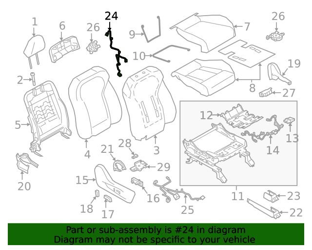2019-2022 Subaru Ascent Harness 64126XC01A | Subaru Parts Store