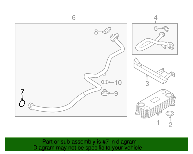 Engine Oil Cooler Gasket - 2005-2023 Audi (WHT-007-432) | Gossett Motor ...