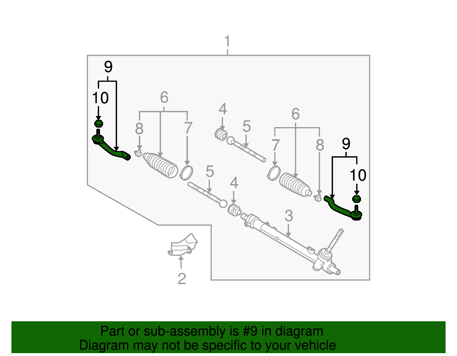 2008-2015 Nissan Outer Tie Rod D8520-JY00A | OEM Parts Online