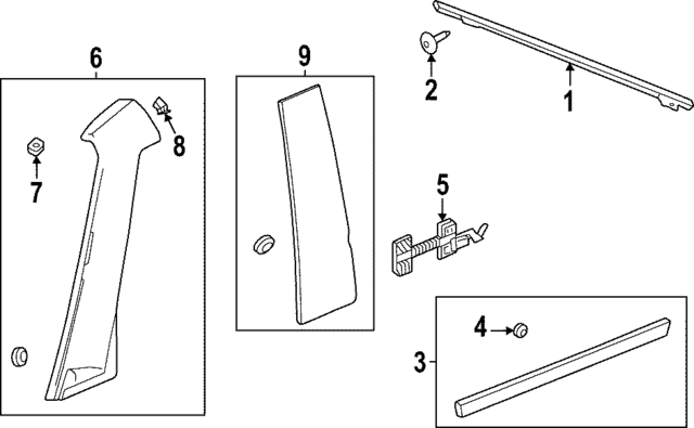 2022-2024 GMC Door Emblem 84943126 GM | GMPartsDirect.com