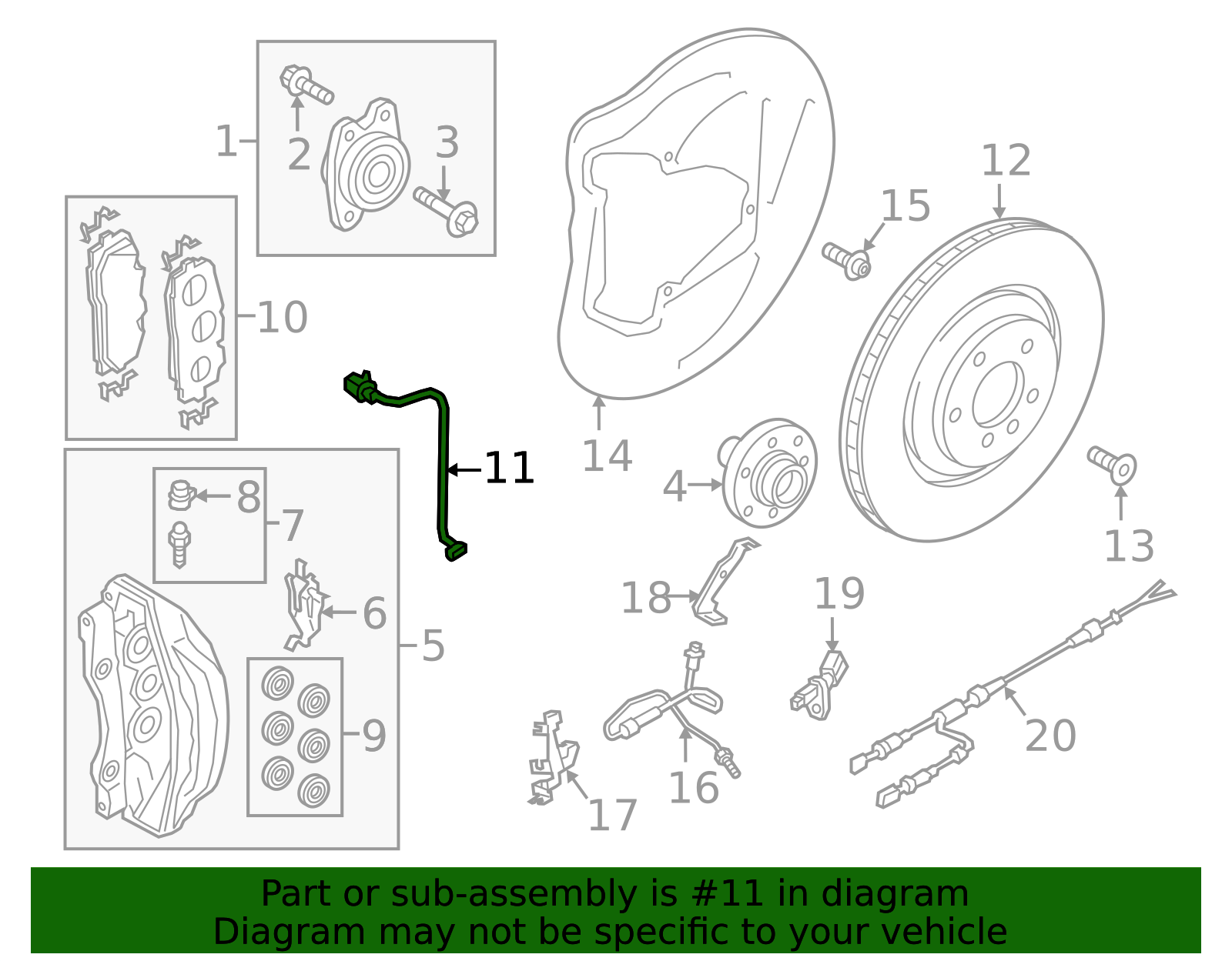 2018-2025 Audi Wear Indicator 80A-615-121-A | Audi USA Parts