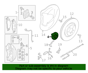 2016-2024 Audi Hub 8W0-407-613 | OEM Parts Online