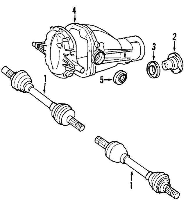2007-2012 Volvo Axle Assembly 36050630 | Genuine Volvo Replacement Parts