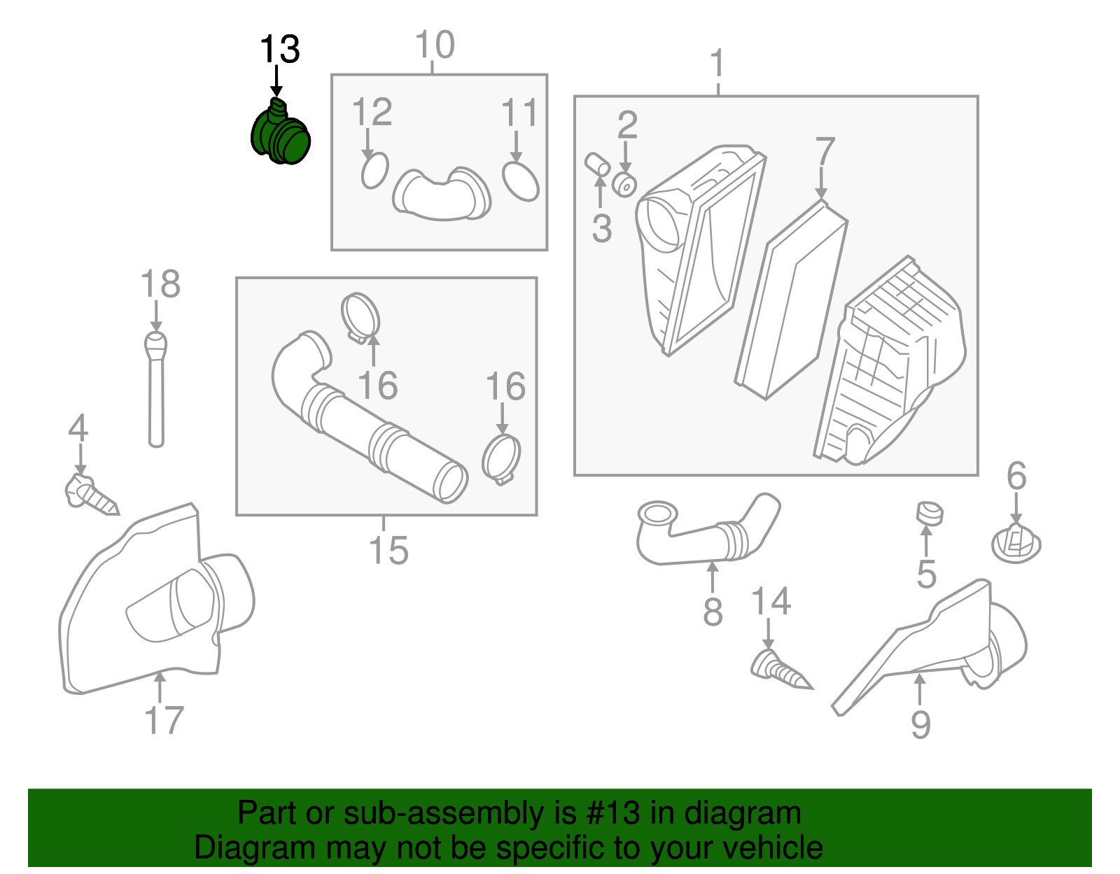 2011-2018 Porsche Cayenne Mass Air Flow Sensor 958-606-125-00 | Sunset ...