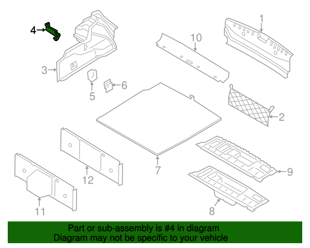 51477302414 - 2012-2018 BMW Access Cover (51-47-7-302-414) | BMW of ...
