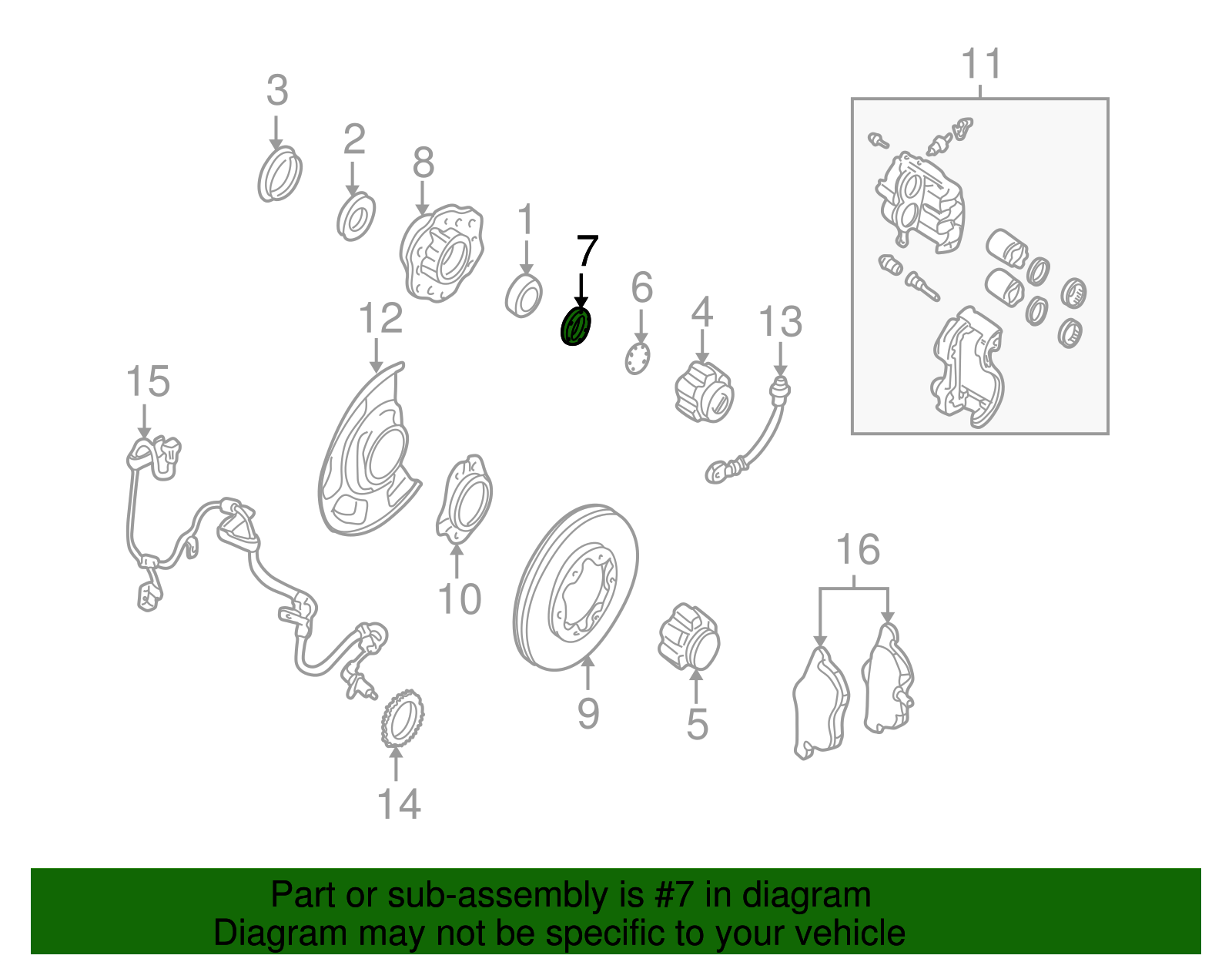 40262-92G00 - Axle Nut - 1986-2004 Nissan | World OEM Parts Nissan