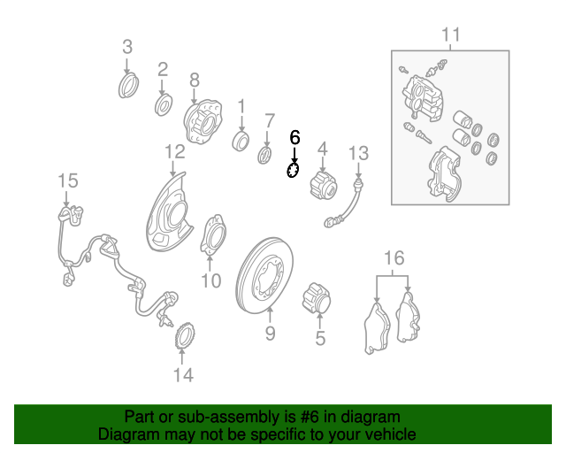 1996-2004 Nissan Inner Bearing Washer 40264-92G00 | OEM Parts Online