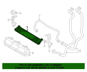 220-500-05-00 - Engine Oil Cooler 2003-2008 Mercedes-Benz ...