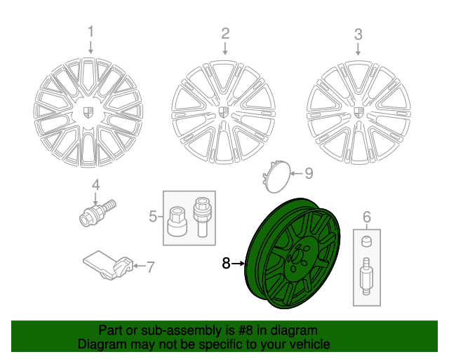971-601-017 - Spare Wheel 2017-2023 Porsche | AutoNationParts.com