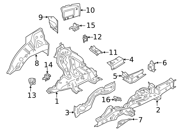 Genuine BMW 41-00-7-947-143 | Shock Bracket | FREE Shipping on Most ...